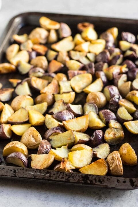Low FODMAP Roasted Potatoes - Fun Without FODMAPs
