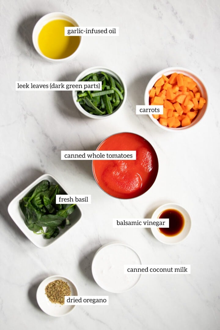 Low FODMAP Tomato Basil Soup - Fun Without FODMAPs